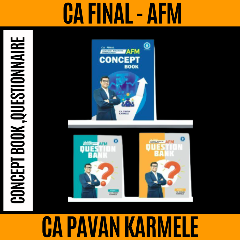 Final AFM Concept Book & Question Bank Book Set | By CA Pavan Karmele ...